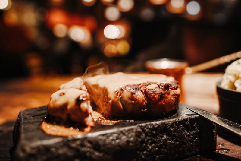 Best Steakhouse in Boise - Barbacoa Grill Hot Rock Steaks Tableside